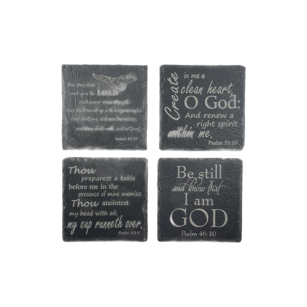 Bible Verse Coasters - Etsy