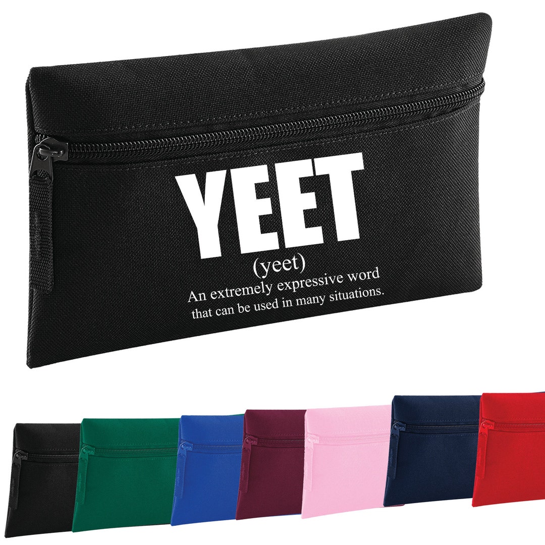 Yeet Meme Yeet Definition Kids Boys Girls School Pencil Case - Etsy