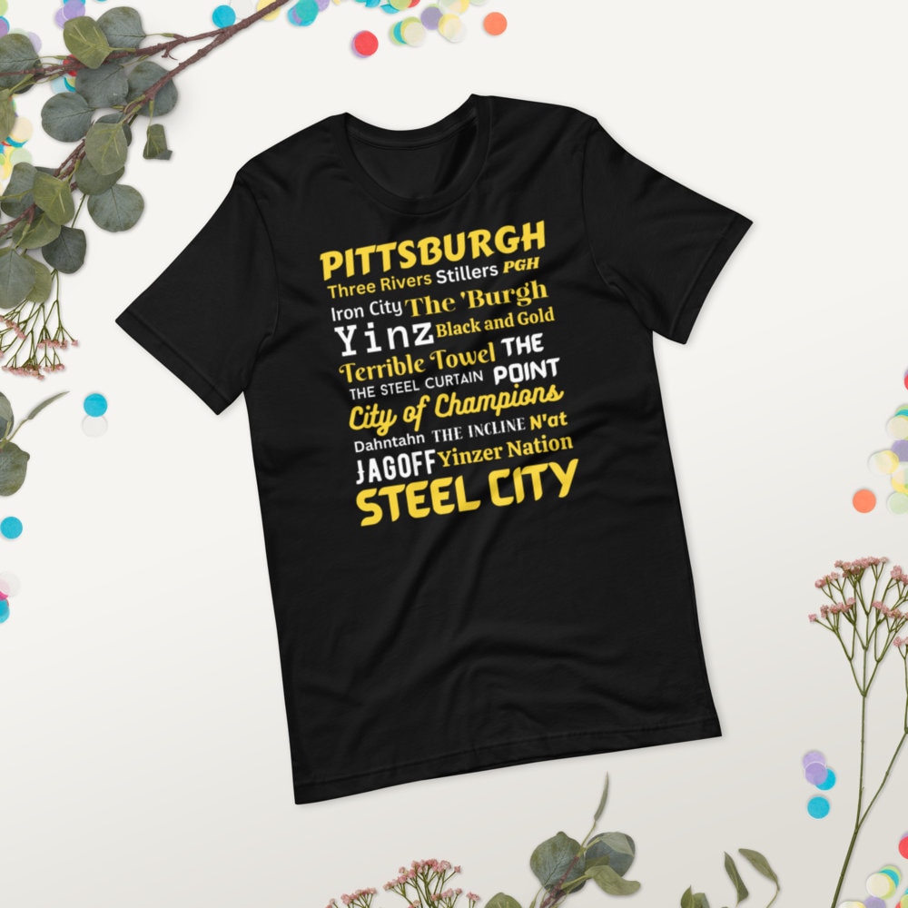 Pittsburgh Pittsburghese Pittsburgh Slang Unisex T-shirt - Etsy