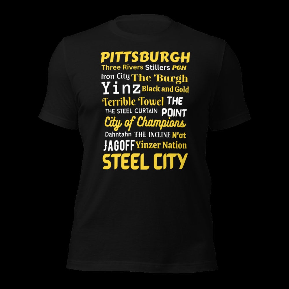 Pittsburgh Pittsburghese Pittsburgh Slang Unisex T-shirt - Etsy