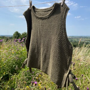 05 Tie Side Tank | Knitting Pattern - Etsy
