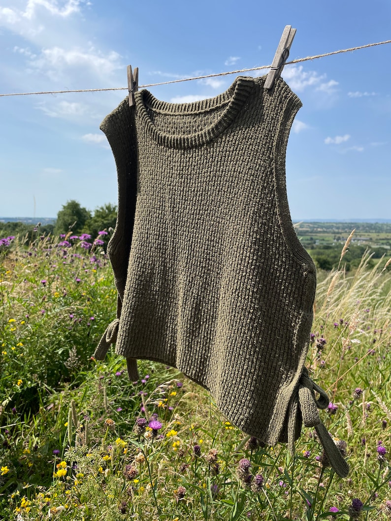 05 Tie Side Tank | Knitting Pattern - Etsy