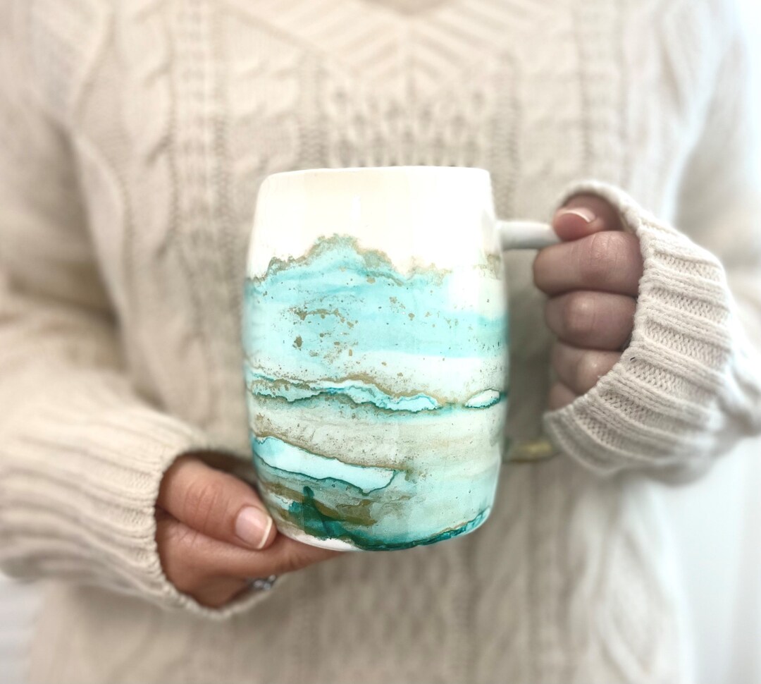 Alcohol Ink Tumbler, Personalized Custom Epoxy Cup, Birthday Gift for ...