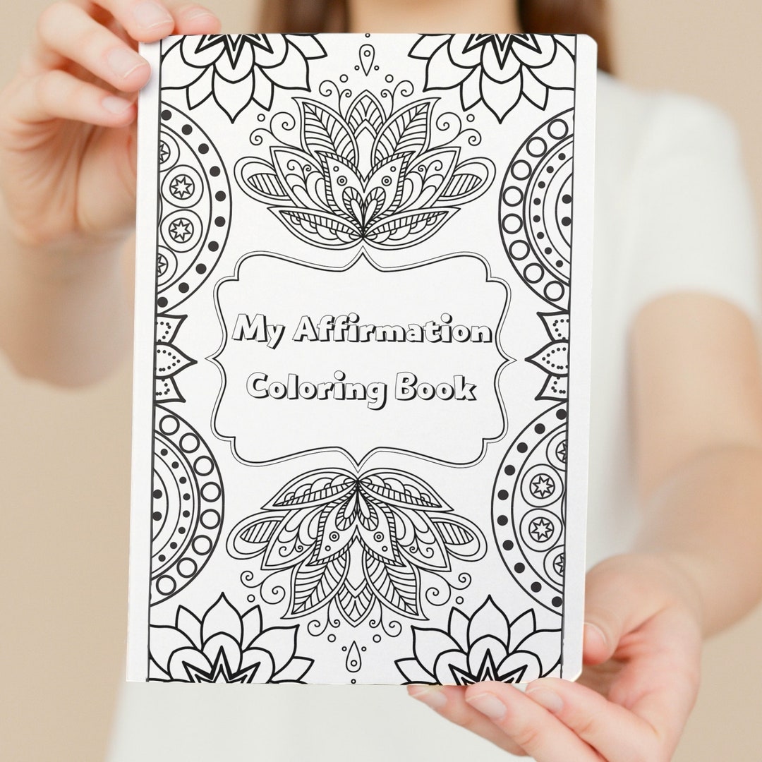 My Affirmation Coloring Book - Etsy