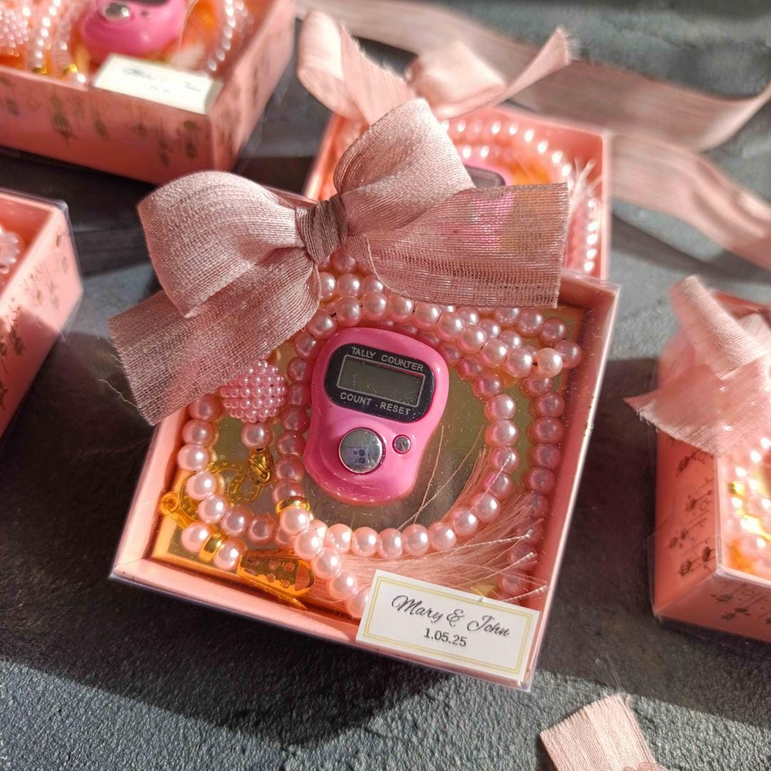 Personalized Digital Tasbeeh Gift Set – Islamic Wedding Favor, Mevlid ...