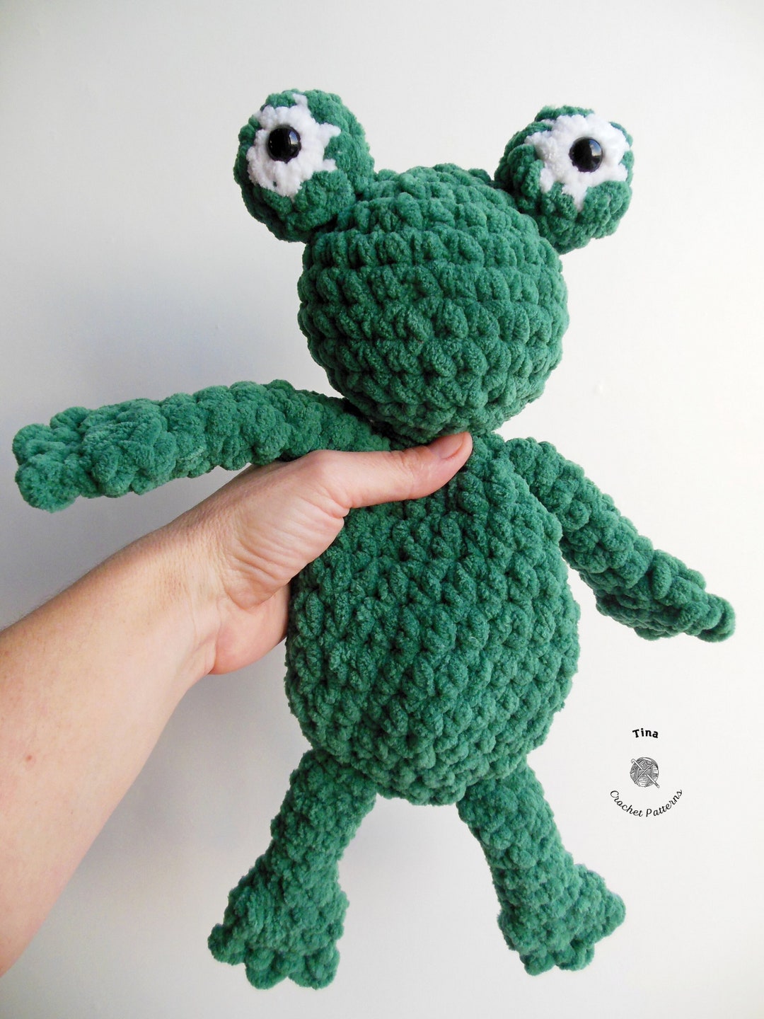 CROCHET PATTERN Frog Lovey Plushie Snuggler Stuffed Animal, Amigurumi ...