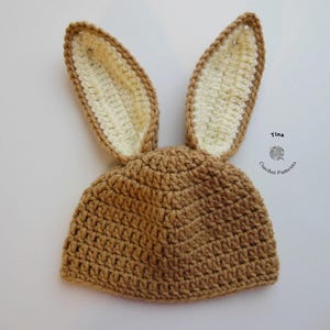 CROCHET PATTERN Easter Bunny Hat Pattern Easy Easter Rabbit Beginner Friendly Pattern PDF ...