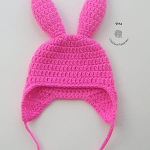 CROCHET PATTERN Pink Easter Bunny Hat Pattern Easter Rabbit Beginner Friendly Pattern PDF ...