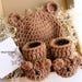 CROCHET PATTERN Baby Bear Hat and Booties Outfit, Photo Prop, Baby ...