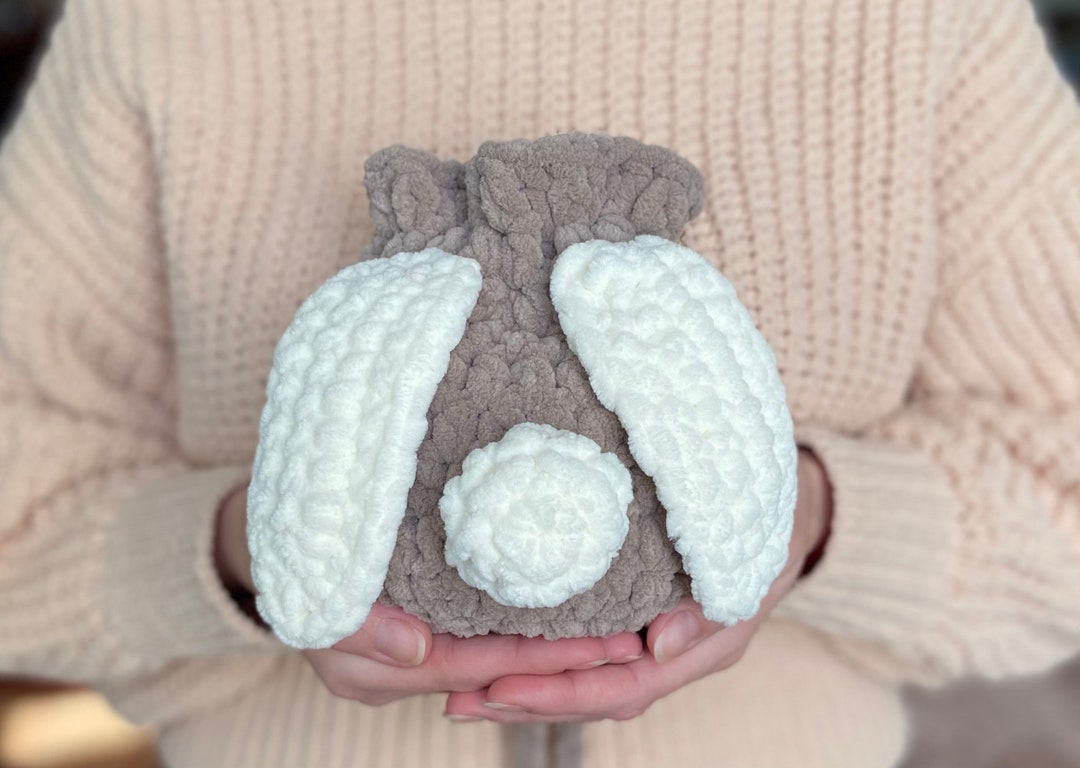 CROCHET PATTERN Bunny Plush Bag Crochet Easter Purse Crochet Bunny Bag ...