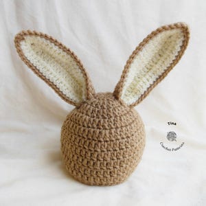 CROCHET PATTERN Easter Bunny Hat Pattern Easy Easter Rabbit Beginner Friendly Pattern PDF ...