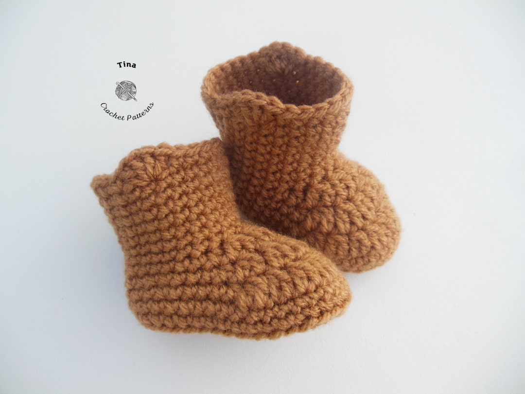 CROCHET PATTERN Cowboy Baby Booties Crochet Cowboy Baby Booties Crochet ...