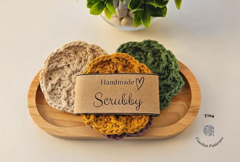 Printable Dishcloth Label, Washcloth Label, Handmade Crochet Tag, Knit ...
