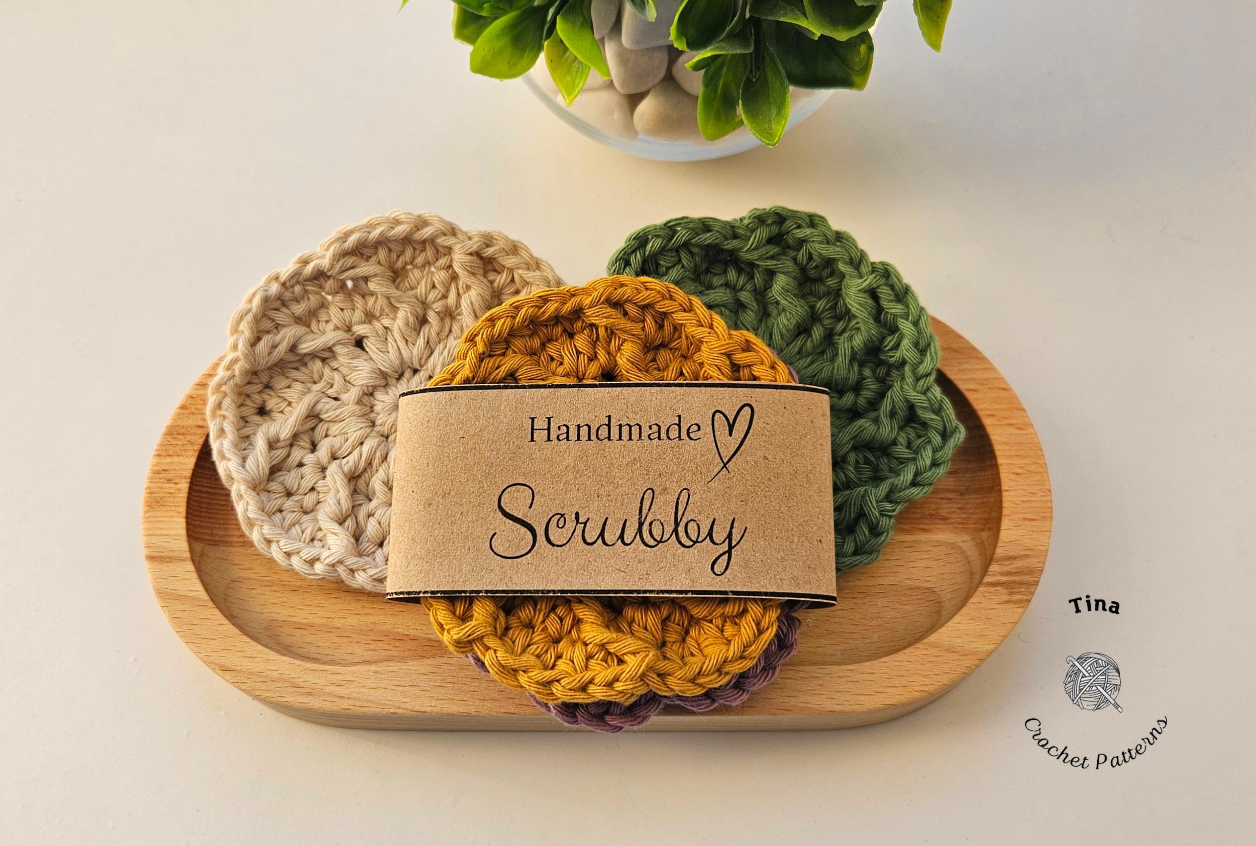 Printable Dishcloth Label, Washcloth Label, Handmade Crochet Tag, Knit ...