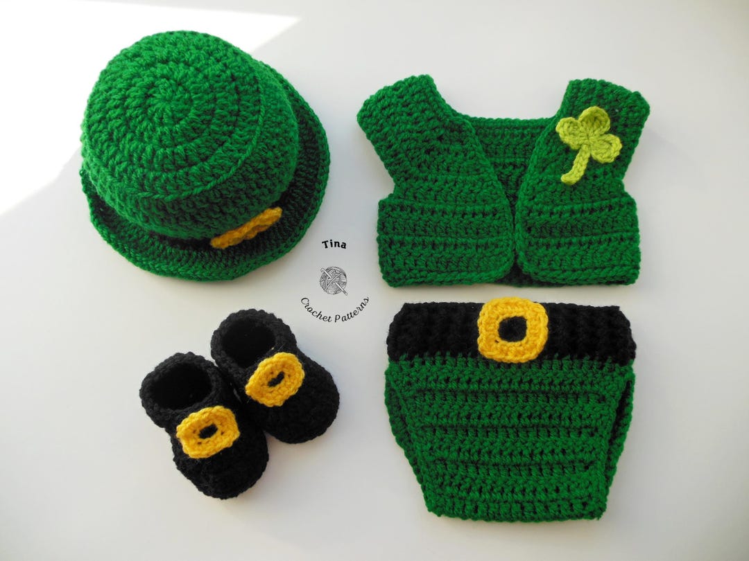 CROCHET PATTERN Leprechaun Baby Costume PDF in English | Sizes 0-12 ...