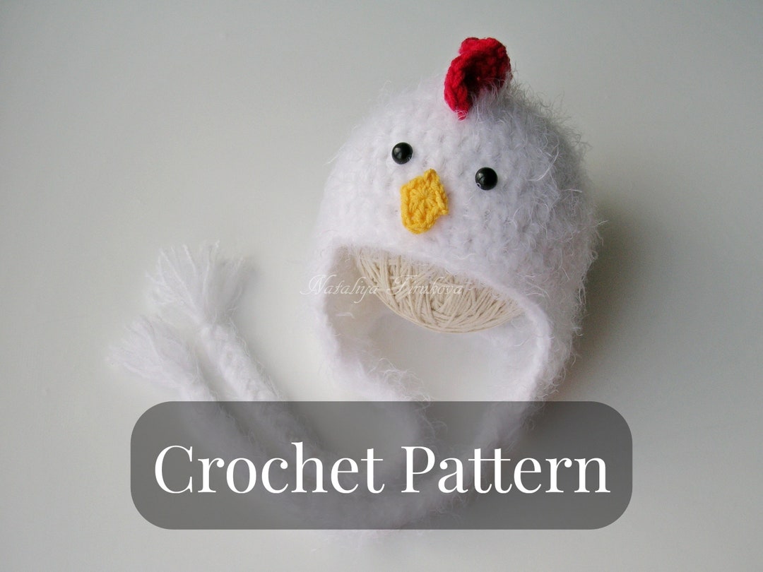 CROCHET PATTERN Chicken Hat Crochet Baby Chicken Hat Baby Halloween Hat ...