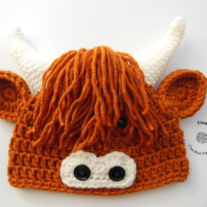 Adult Crochet Hats Cow - Etsy