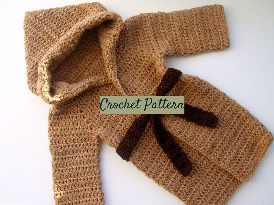 CROCHET PATTERN Crochet Baby Robe Crochet Baby Cardigan Cloak Sizes ...