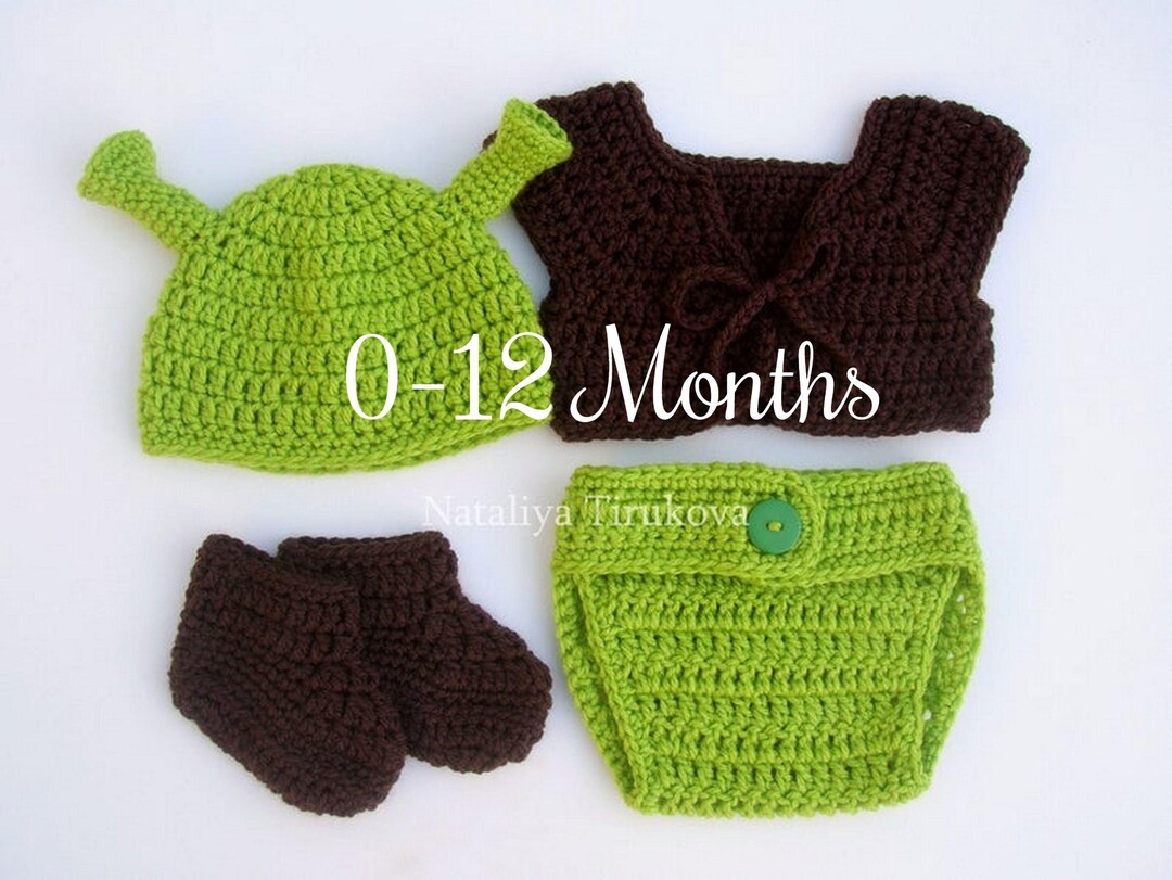 CROCHET PATTERN - Baby Hat, Vest, Diaper Cover and Booties Set | Baby ...