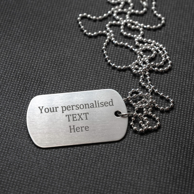 Tag Military Necklace - Etsy UK