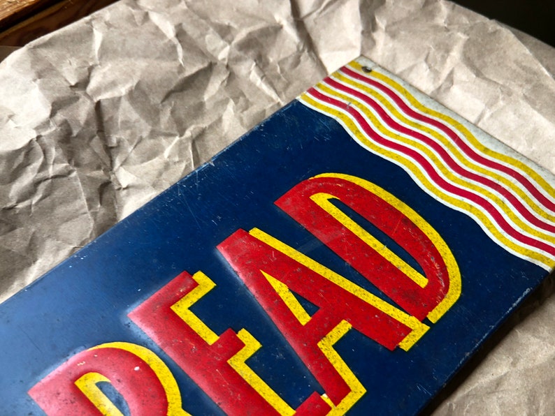 Vintage Butter-nut Bread Metal Advertising Sign Embossed - Etsy