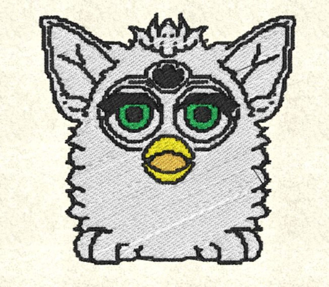 Furby Stitch - Embroidery File Design ONLY - Compatible Brother ...