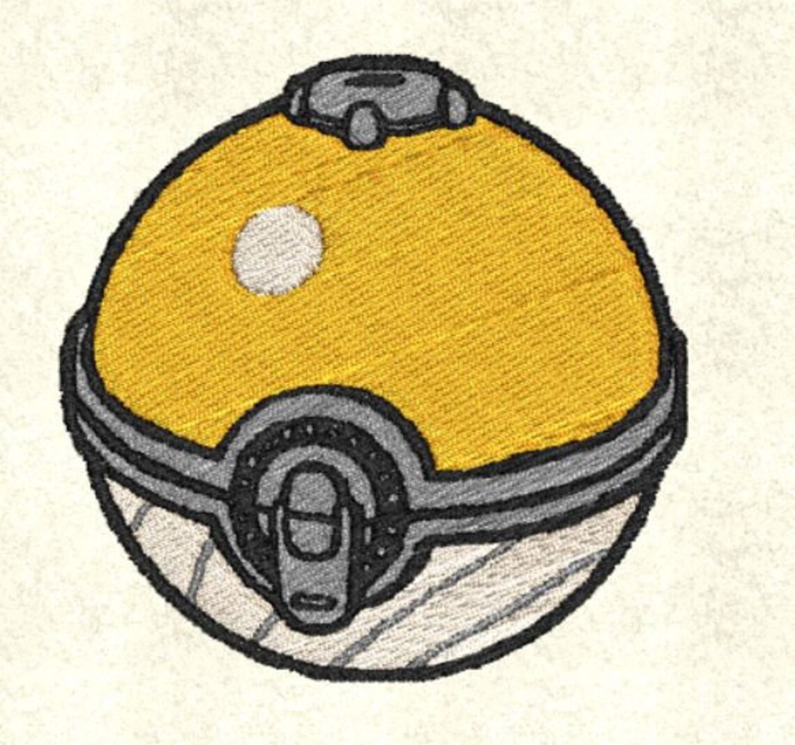 HISUI POKEBALL - Embroidery Design File ONLY - Inspired to "legend ...