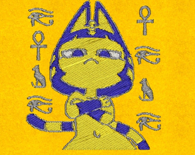 Ankha Cat Dancing Embroidery File Design ONLY Inspired to anime ...
