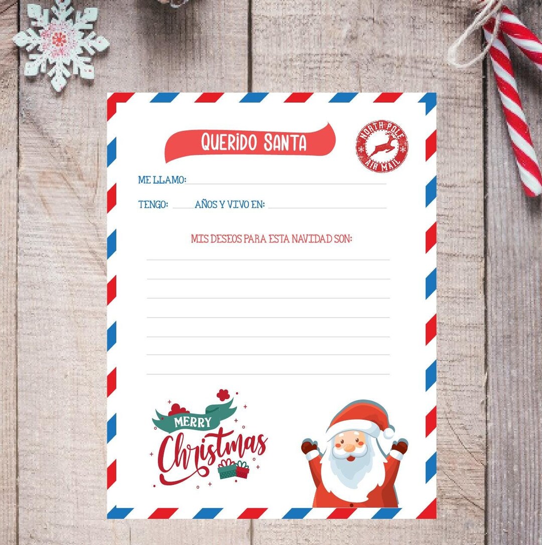 Letter to Santa, Santa Claus, Christmas, Children, Letter Size ...