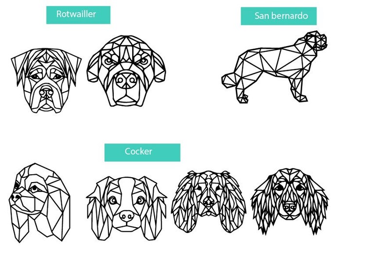 100 Geometric Dog SVG / Instant Digital Download / Polygonal Dog ...