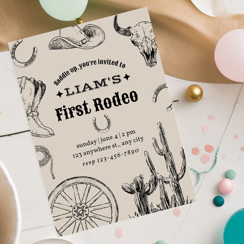 First Rodeo Birthday - Etsy