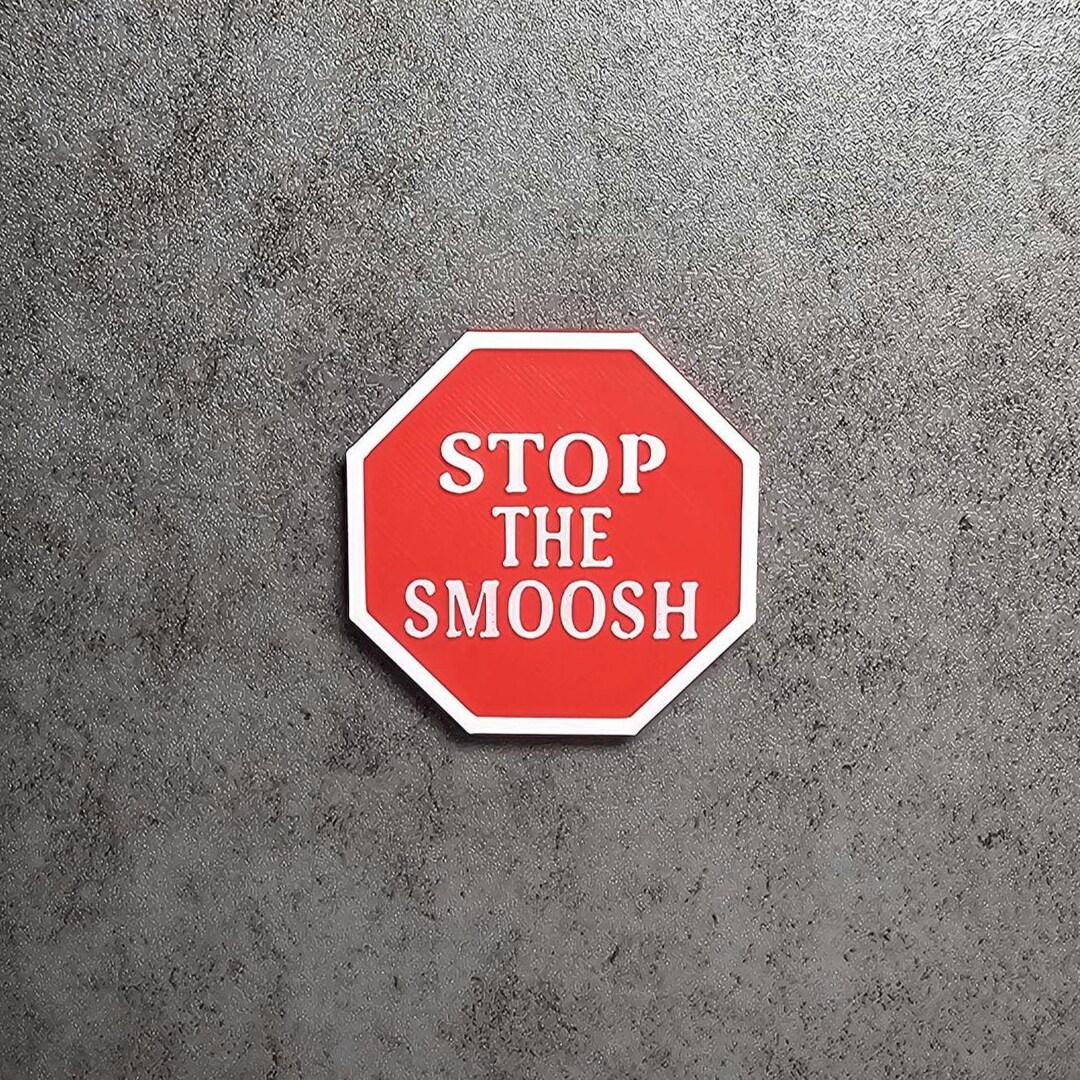 2" - STOP the SMOOSH Magnetic, Sign for Spider Enclosure Decor! - Etsy