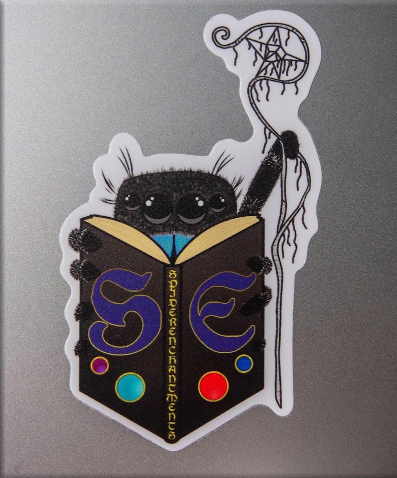 Sticker- Jumping Spider (spider Enchantments Famous Logo), 3 Inch - Etsy