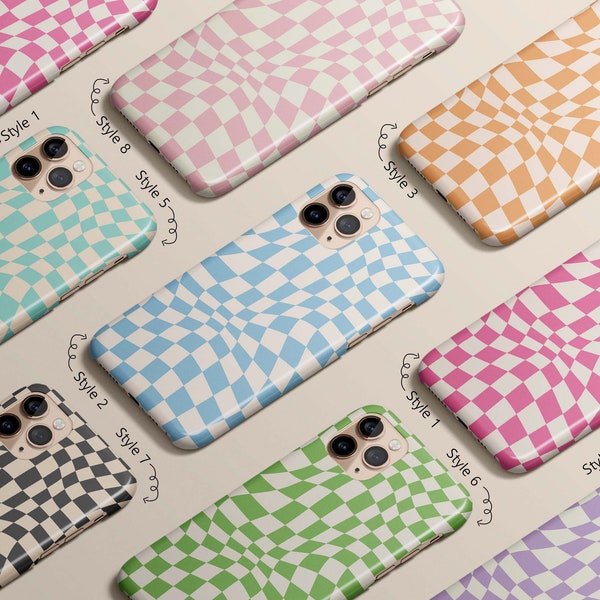 Checkered Phone Case - Etsy