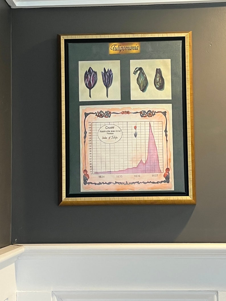 Tulip Mania Stock Market Art Finance Gift Stock Trading Infographic ...