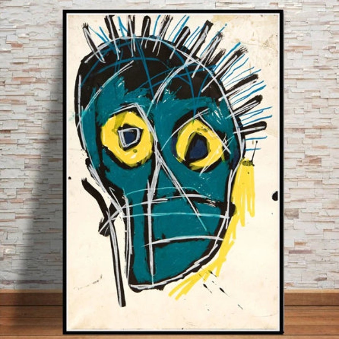 Head Neo Expressionism Contemporary Art Street Art Canvas Wall Decor ...
