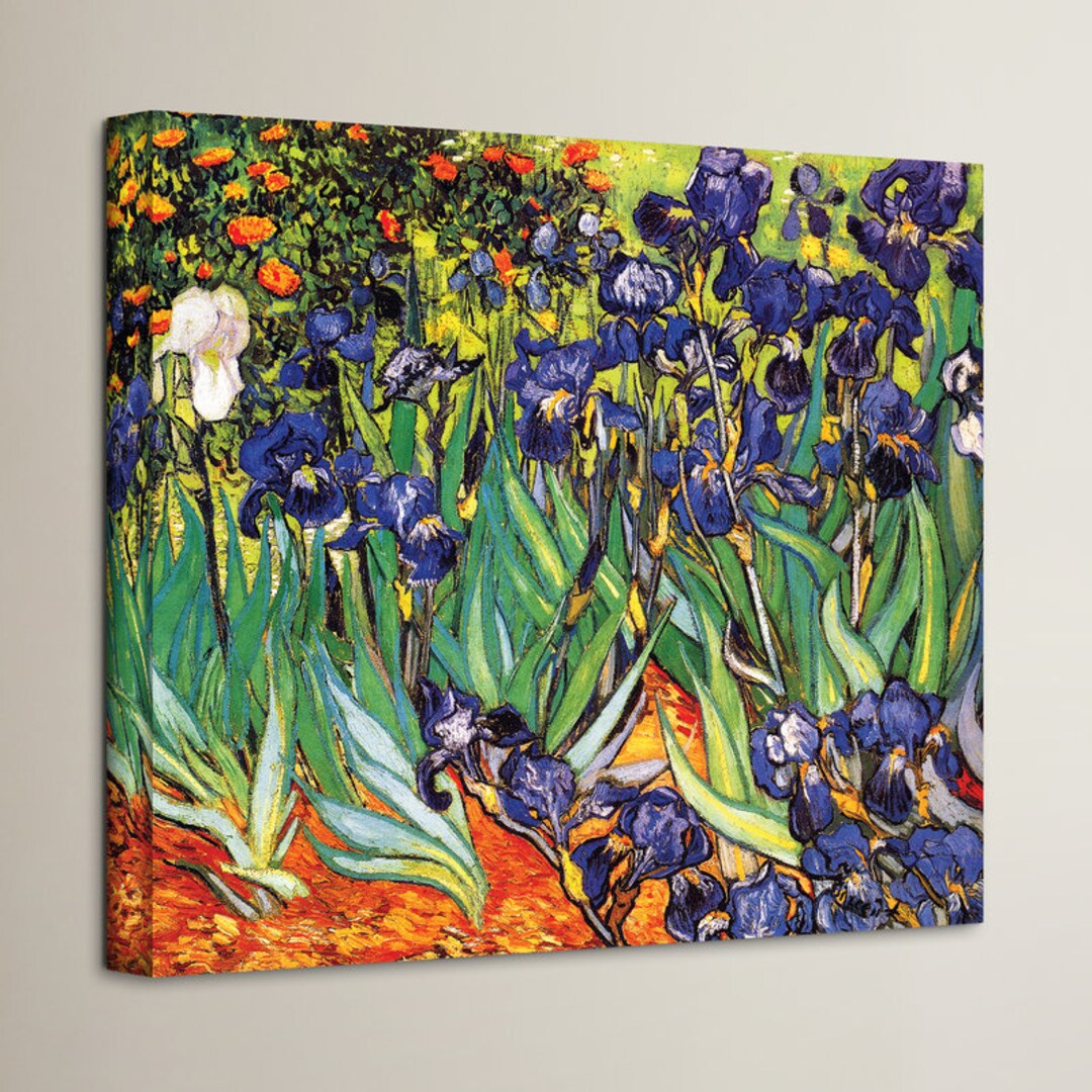 Miko Irises Famous Artworks Wall Art Print Vintage Flowers Nordic ...