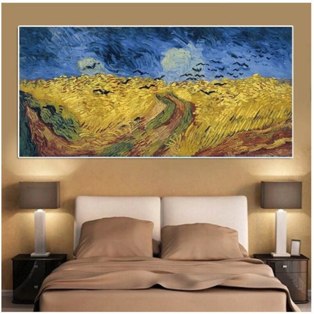 Van Gogh Wheat Field Crows Reproduction Oil Painting on Canvas Posters ...