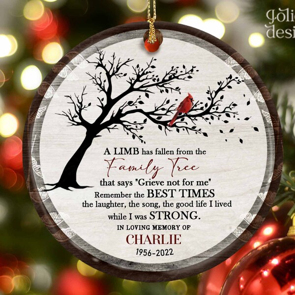 Cardinal Memorial Ornament - Etsy