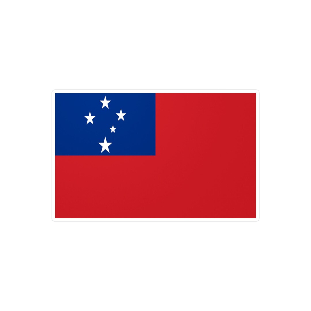 Flag of Samoa Sticker in Several Sizes - Etsy