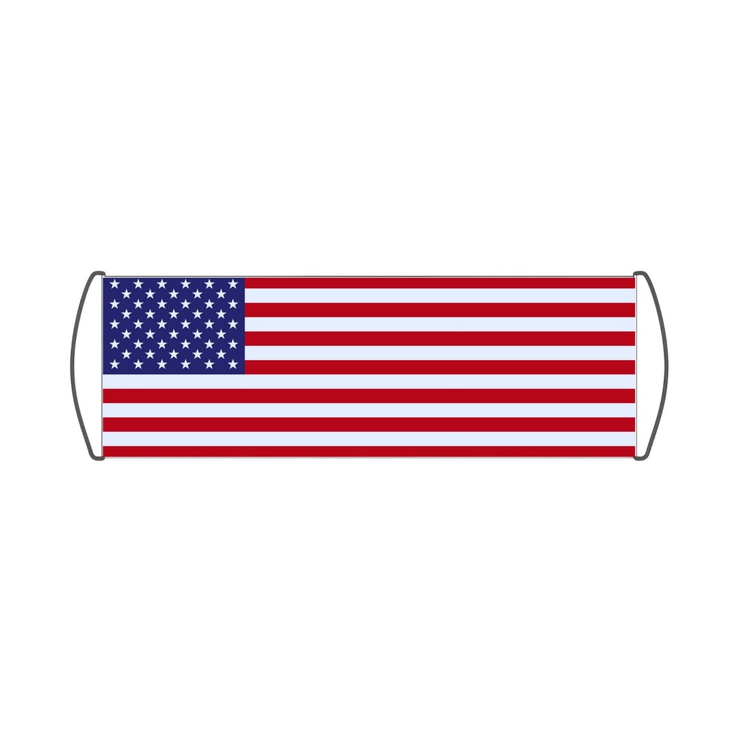 United States Flag Scroll Banner - Etsy