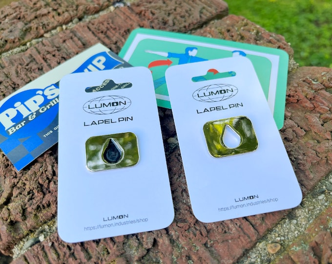 Lumon Industries Droplet Logo Lapel Pin From Severance - Etsy