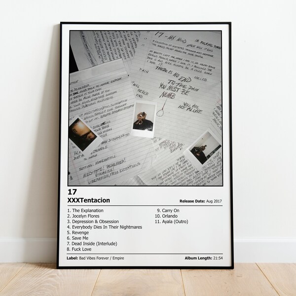 Xxxtentacion Album Cover - Etsy UK