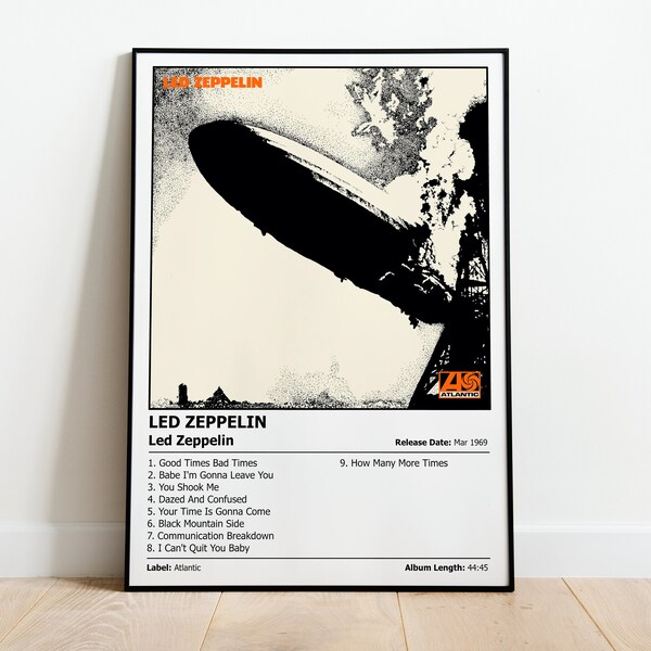Led Zeppelin Print - Etsy UK