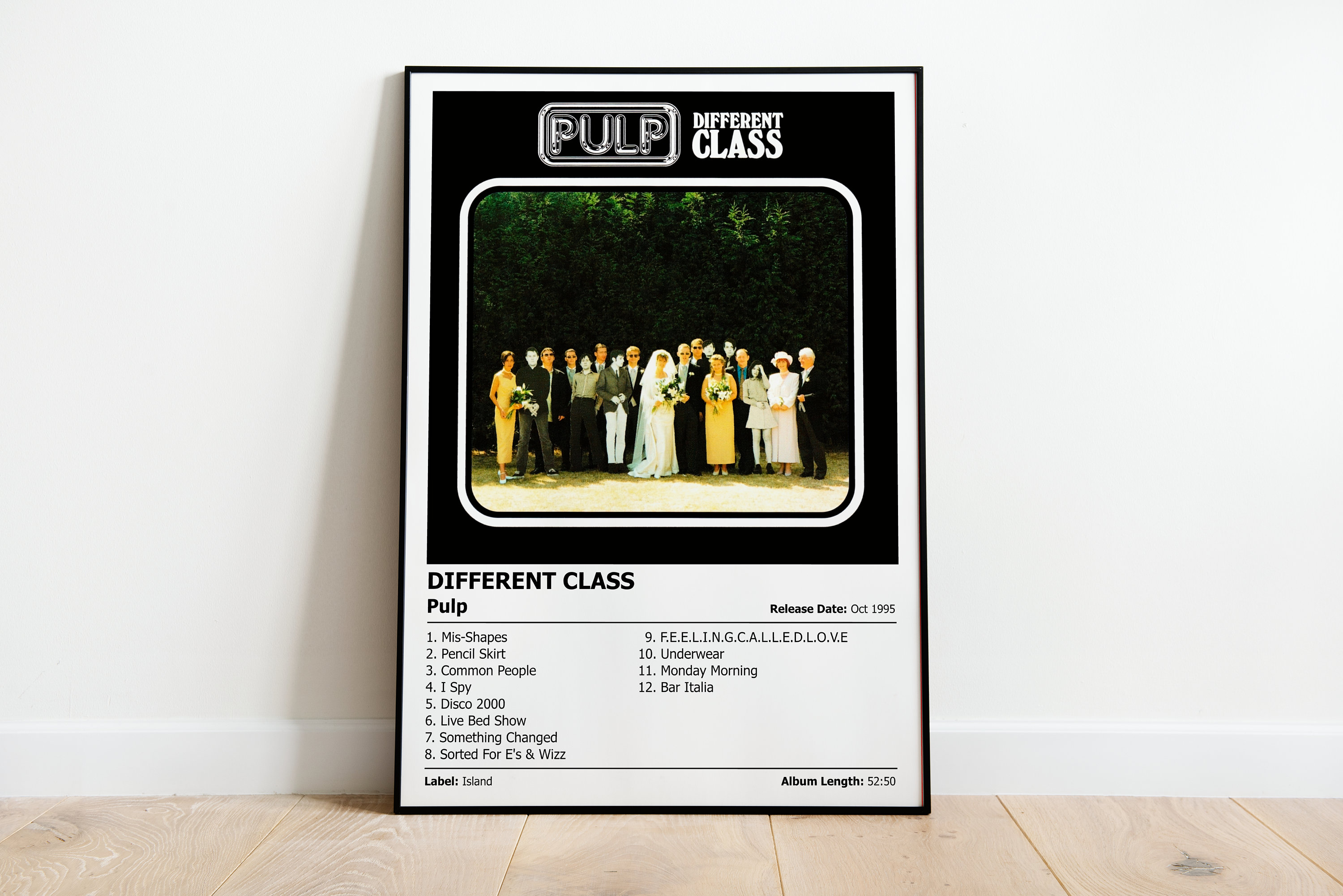 PULP Different Class Album Cover Print Poster Wall Art - Etsy