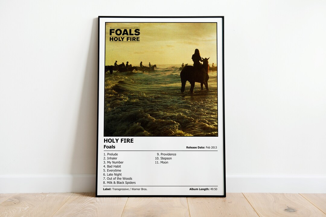 FOALS Holy Fire Album Cover Print Poster Wall Art Artwork A4, A3, A2 ...