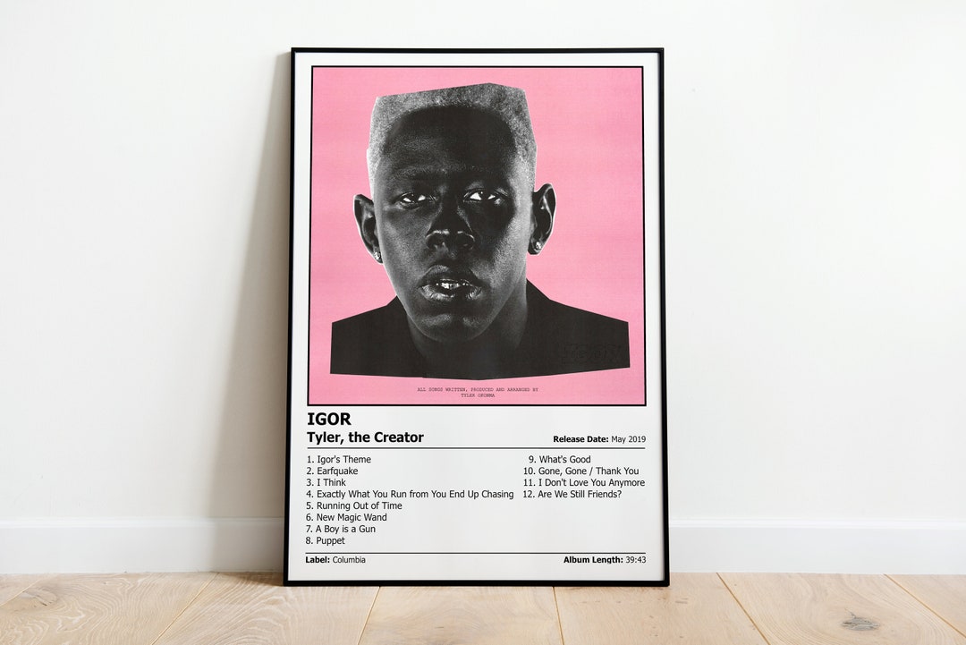 TYLER THE CREATOR Igor Album Cover Print Poster Wall Art Artwork A4, A3 ...