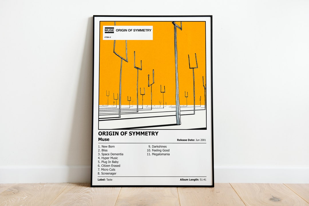 MUSE Origin of Symmetry Album Cover Print Poster Wall Art Artwork A4 ...