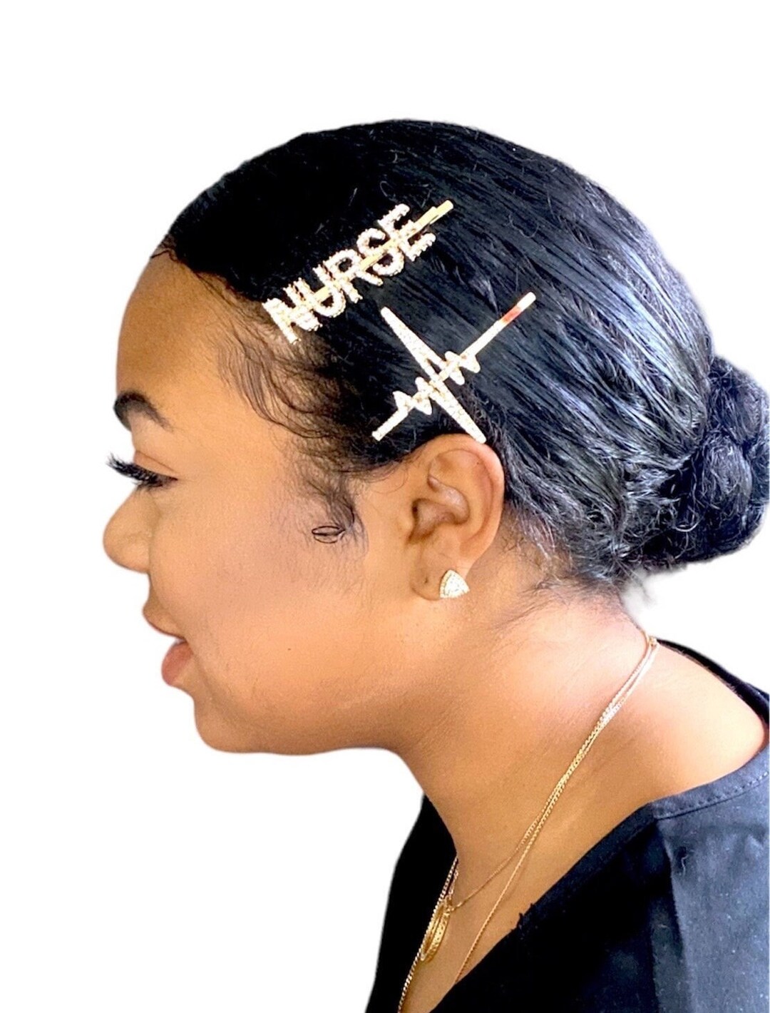 XL Size Rhinestone Nurse Hair Pins Nurse Hair Clips for LPN - Etsy