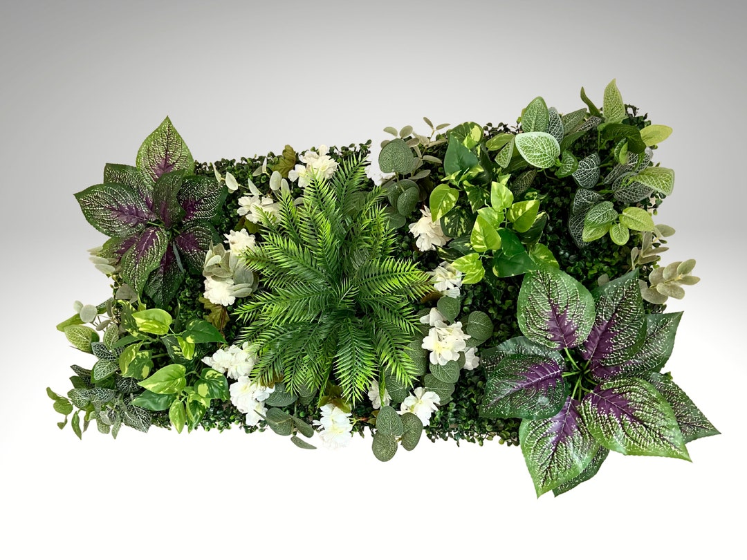 Artificial Plant Living Wall Panel Green Wall Decor - Etsy UK